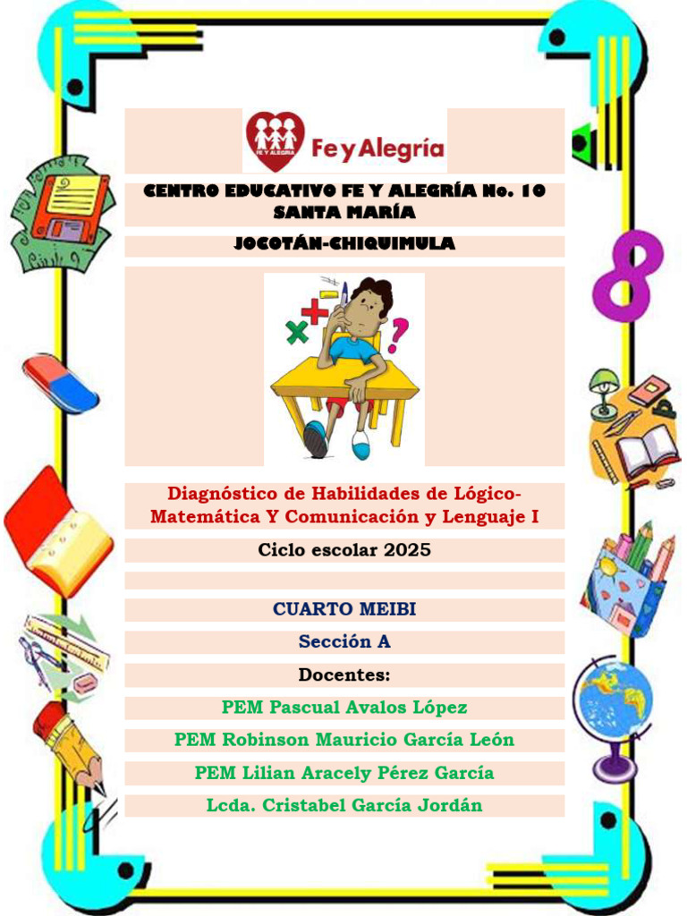 Diagnóstico de Habilidades Educativas 2025 | PDF | Cumpleaños | Pensamiento