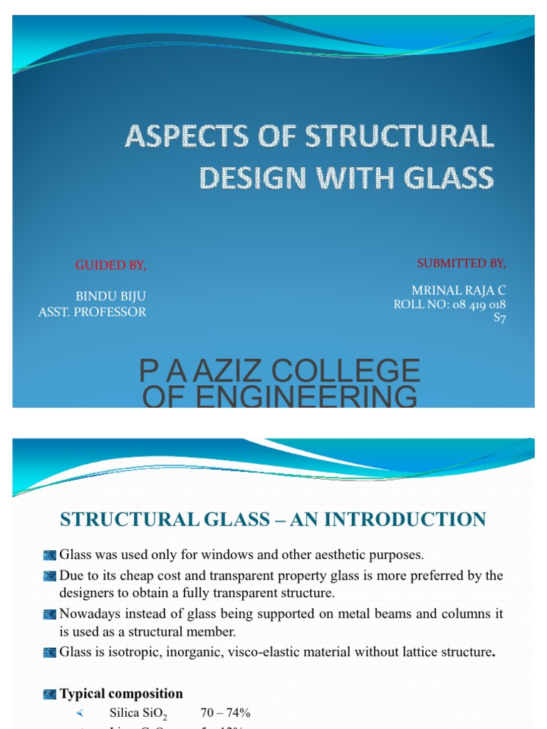 Aspects of Structural Design With Glass | PDF | Fracture Mechanics ...