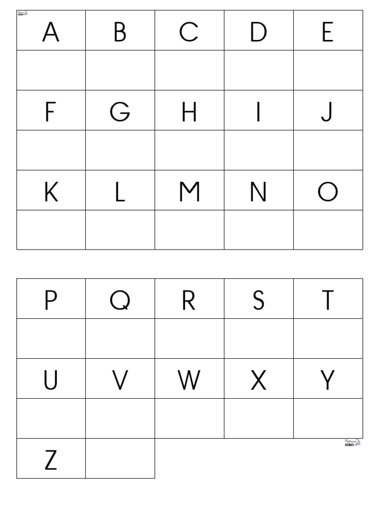 Alphabet À Compléter Correspondance Lettres Capitales Et Scriptes | PDF