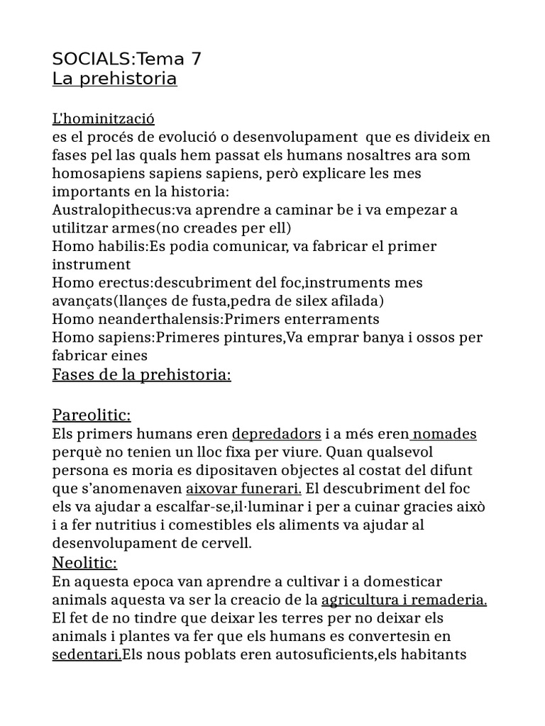 Resum Socials Tema 7 | PDF