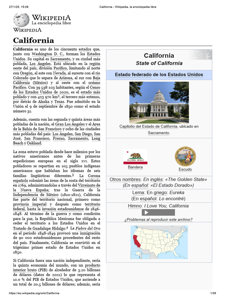 California: Estado de EE. UU. y su Historia | PDF | California | Monterey