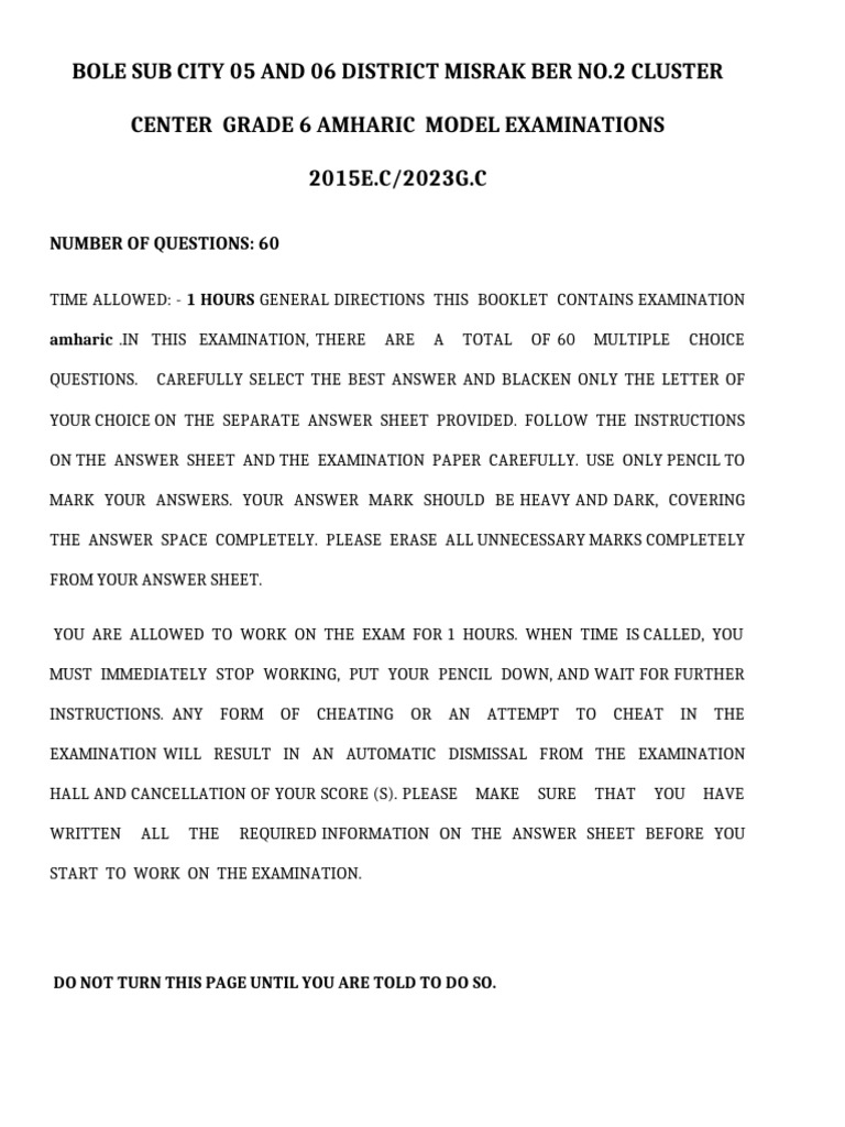 6 Amh Model Bole | PDF