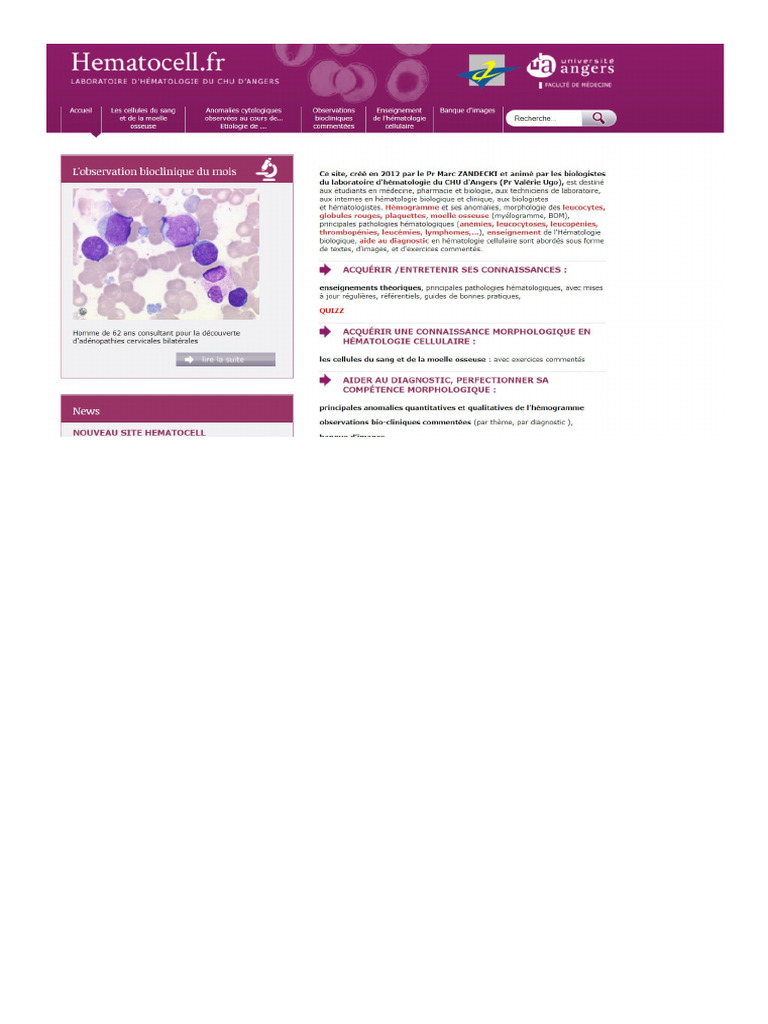 Portail Hematocell | PDF