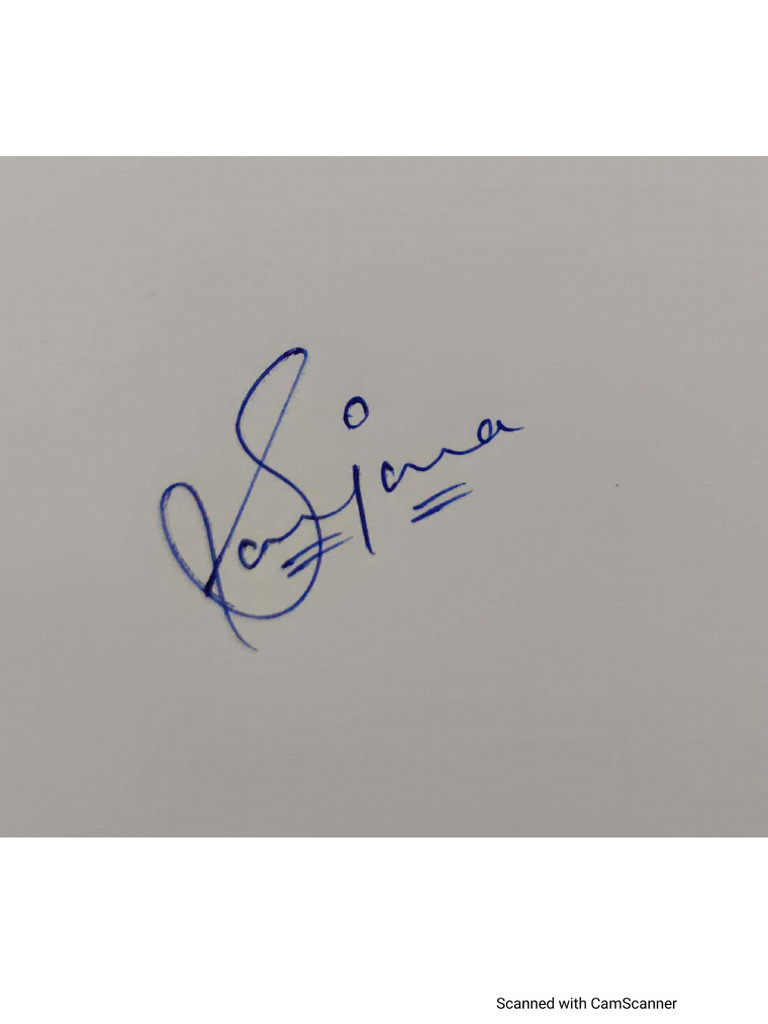 Sanjana Signature | PDF
