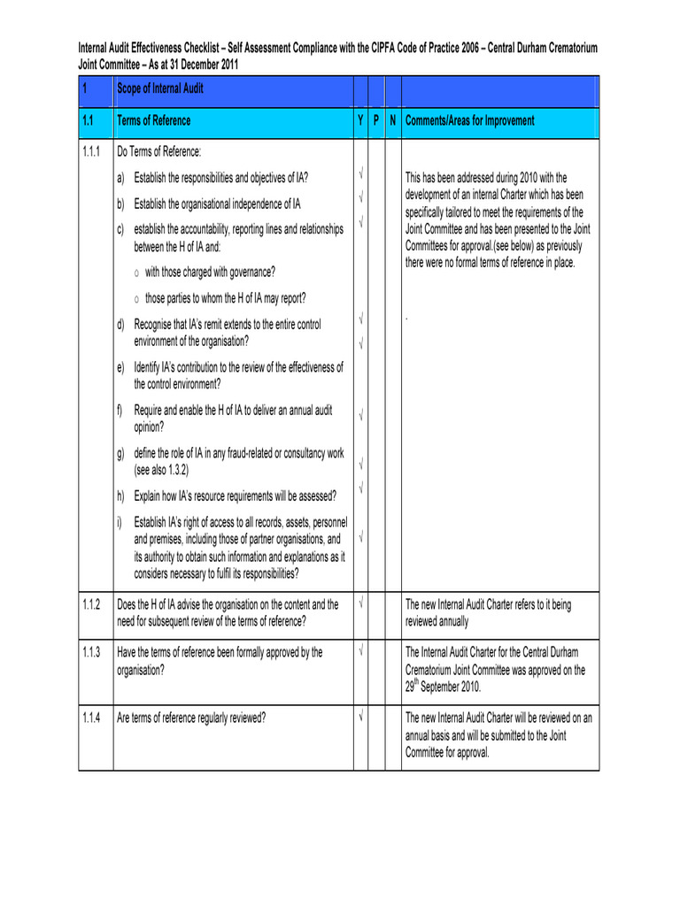 Item 09 - 25.1.12 Review of The System of Internal Audit - Cipfa ...