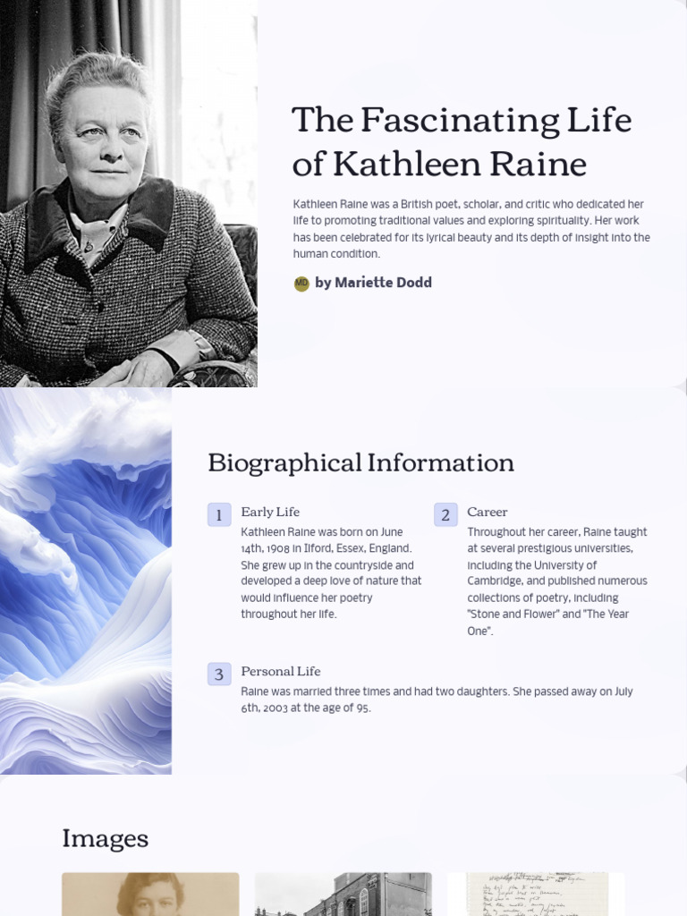 Kathleen Raine: Poet of Nature and Spirit | PDF | Mysticism | Poetry