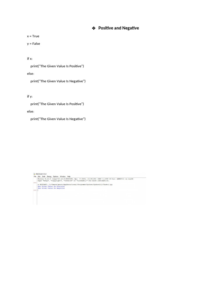 Python Code For Value Sign Check Pdf