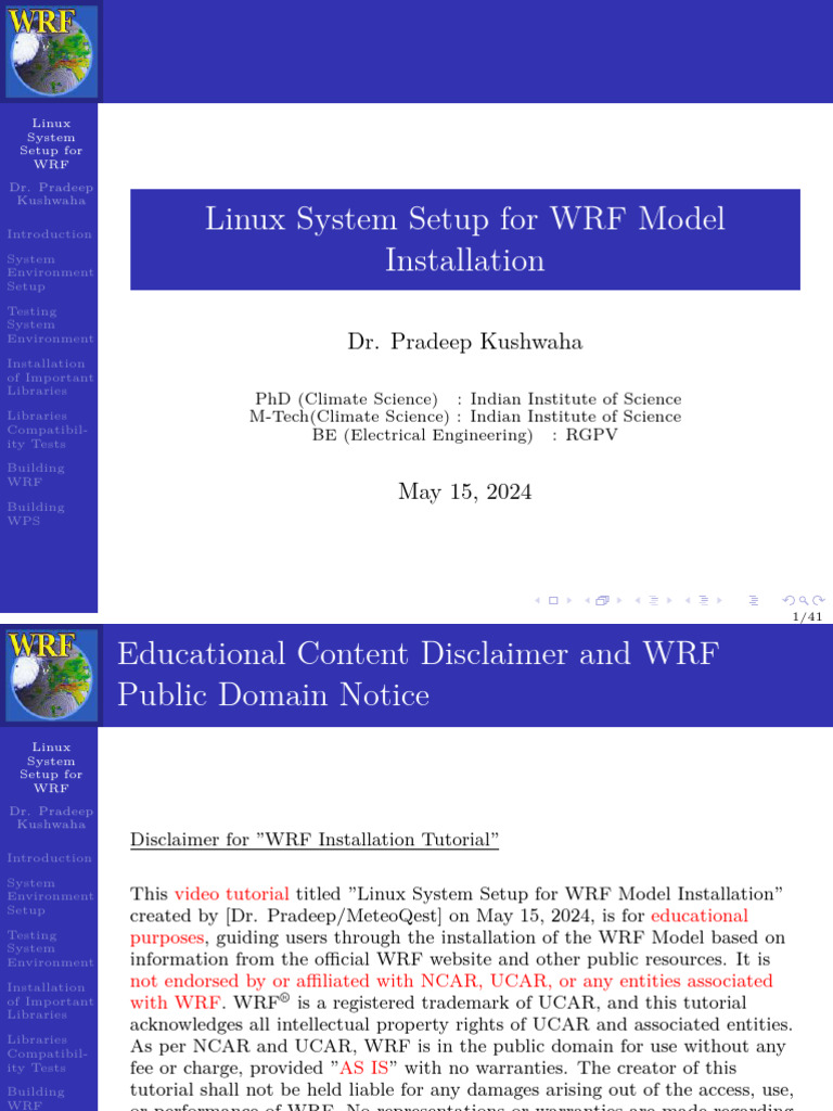 WRF_LECTRURE | PDF | Computer Science | System Software