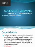 Hard Copy Soft Copy Output Devices | PDF