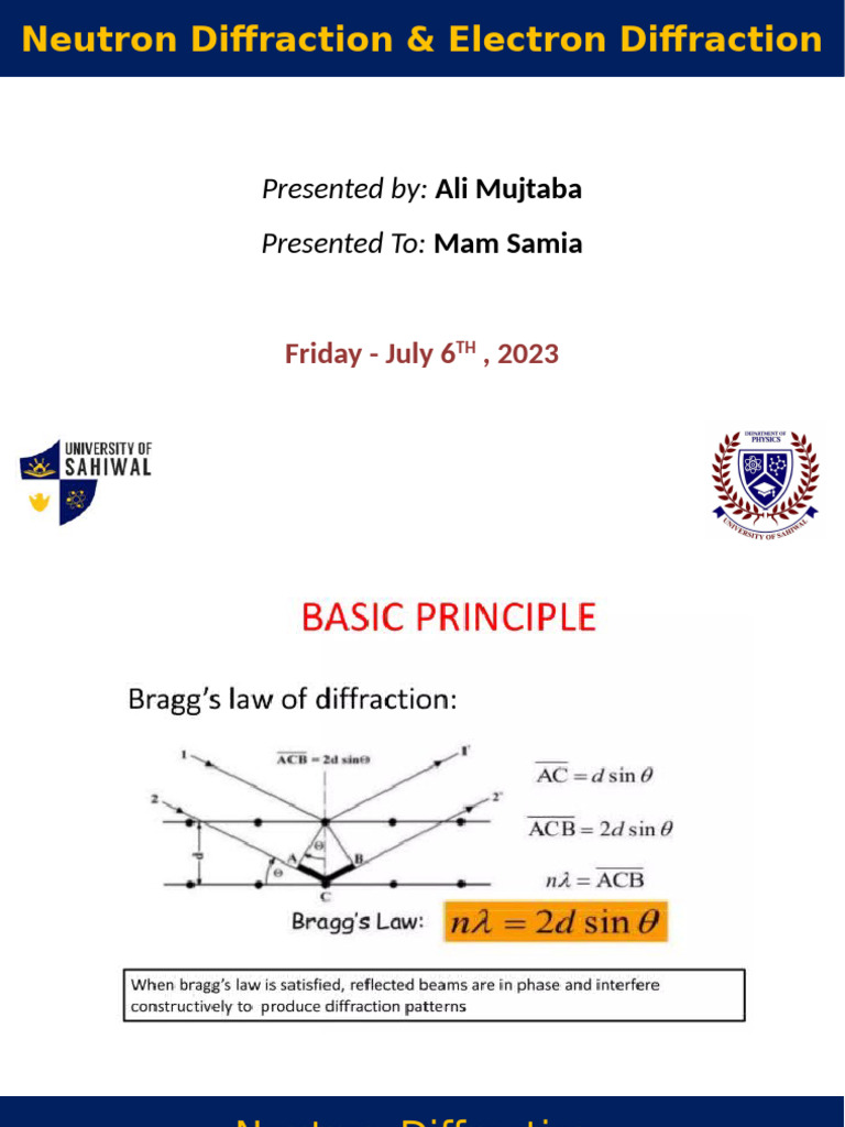 Presentation 1 | PDF | Neutron | Electron
