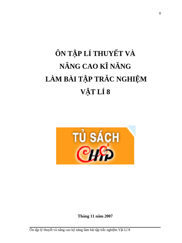 Bai Thi Trac Nghiem Vat Ly 8 | PDF