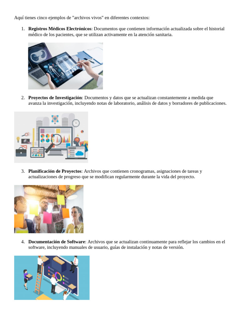 Aquí Tienes Cinco Ejemplos De | PDF