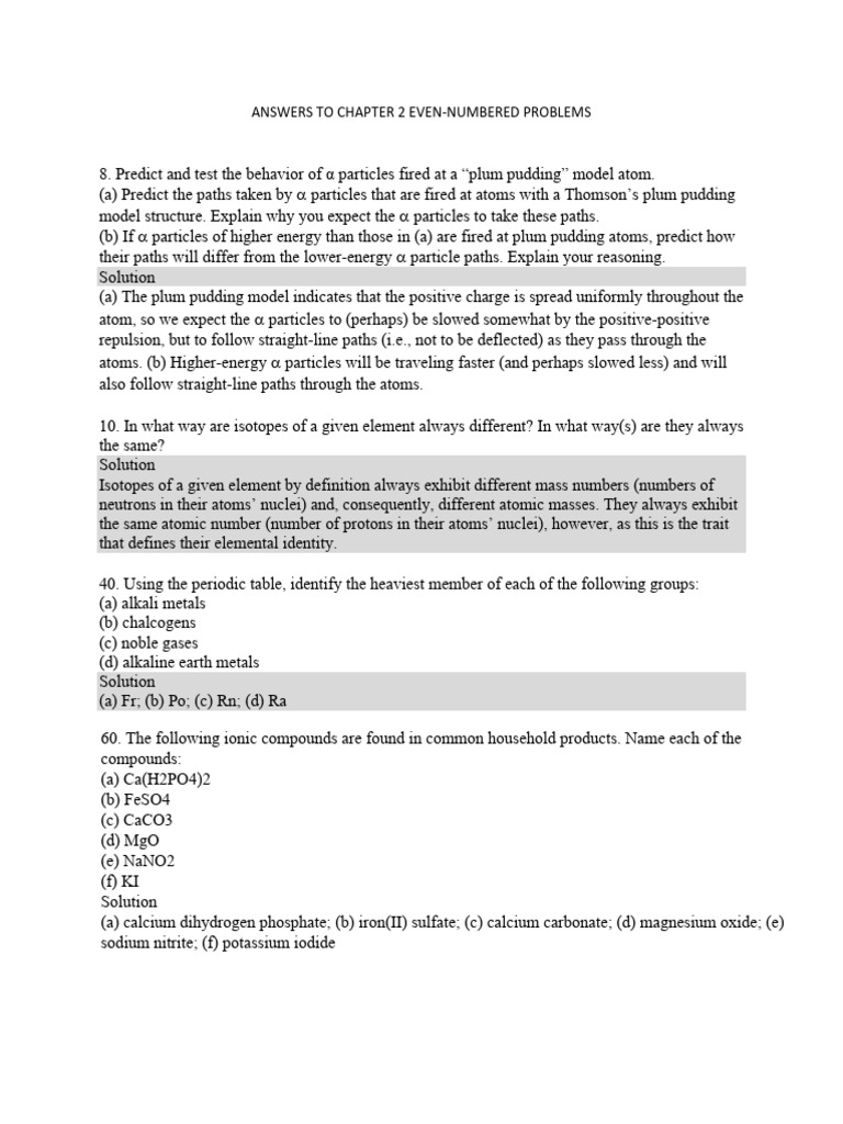 Chap2 Even Numbered | PDF