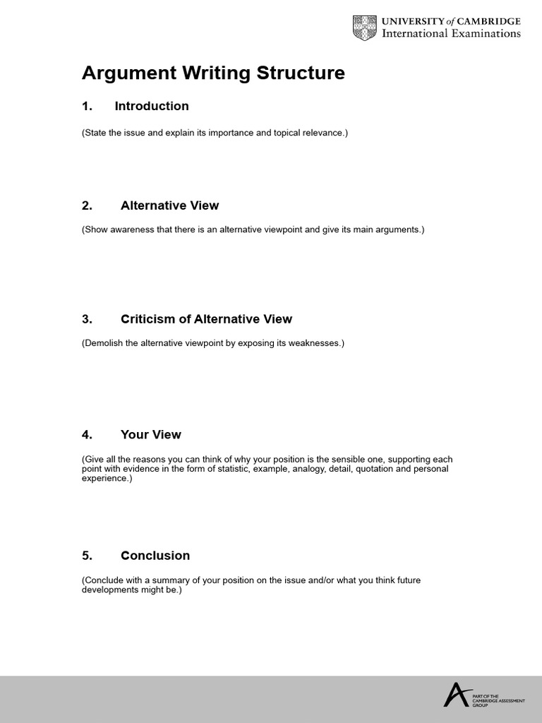 Effective Argument Writing Guide | PDF