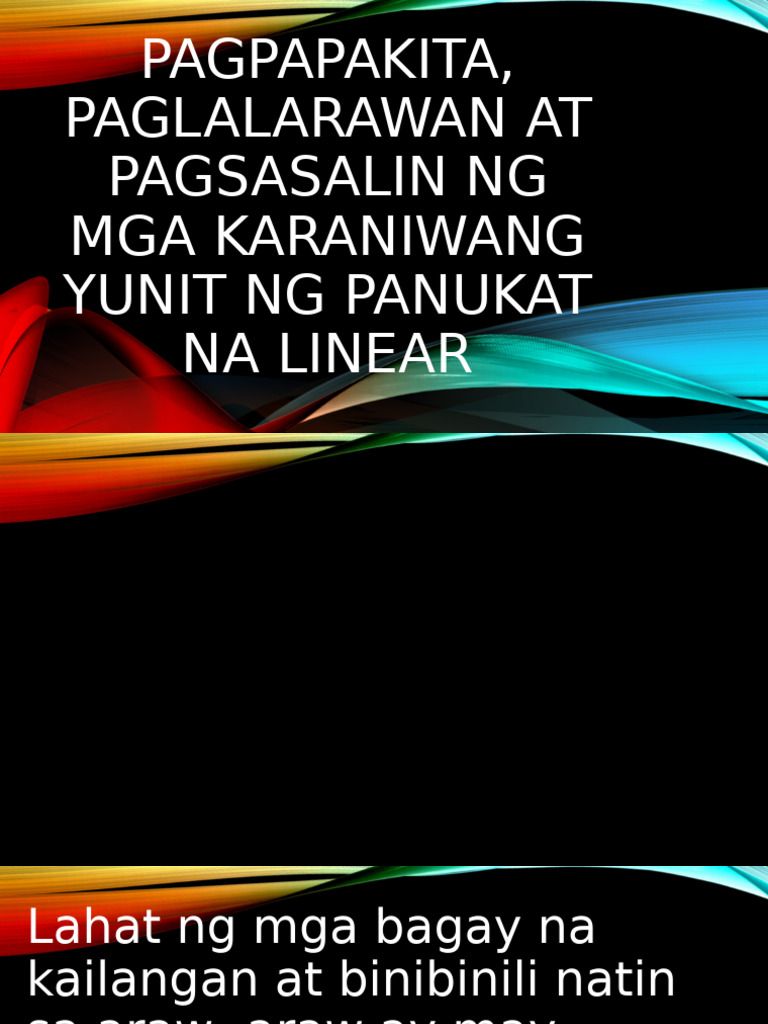 Panukat Na Linear | PDF