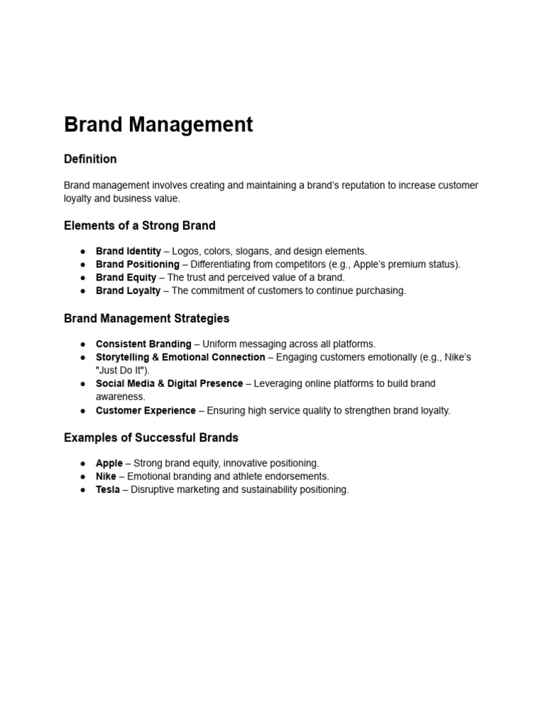 Brand Management | PDF