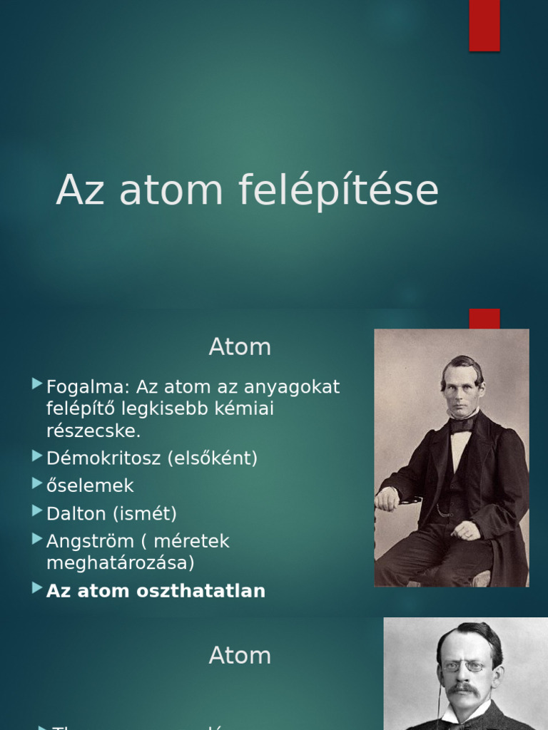 Az Atom Felépítése | PDF