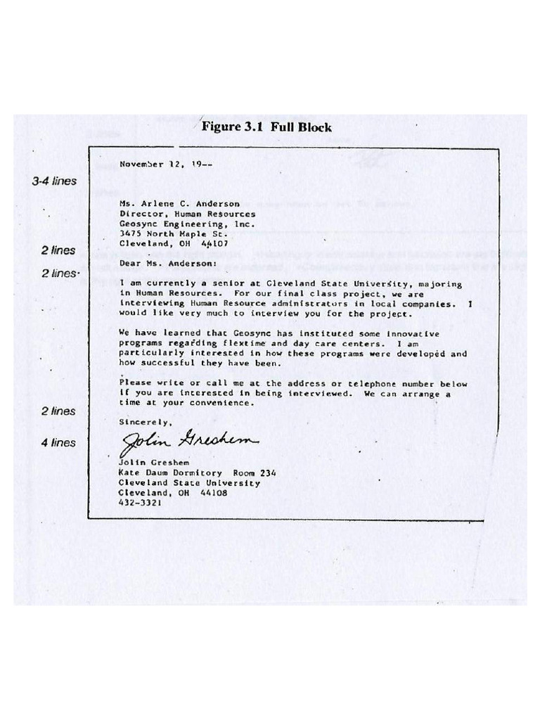 Letter Format - 4 Types | PDF