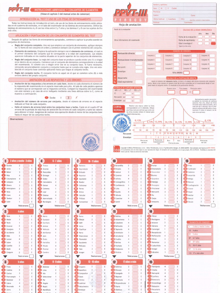 Registro Peabody | PDF