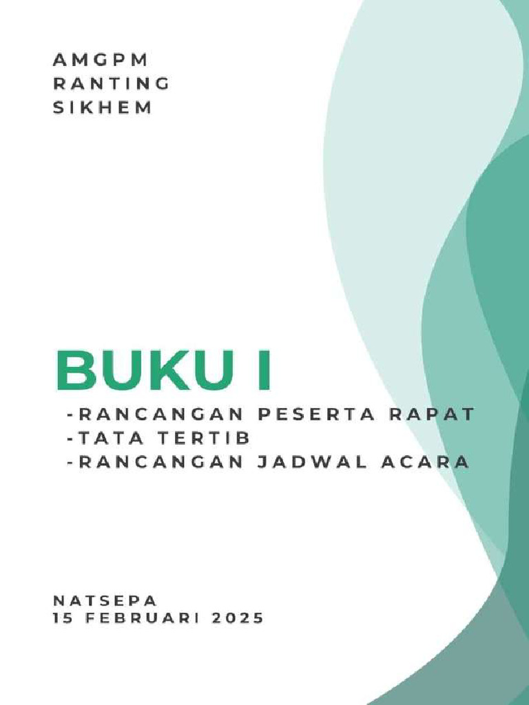 Rapat Kerja Ranting Sikhem XXXII | PDF