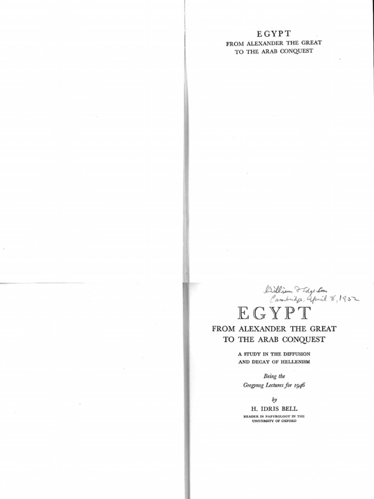 Bell Egypt 1948 | PDF | Papyrus