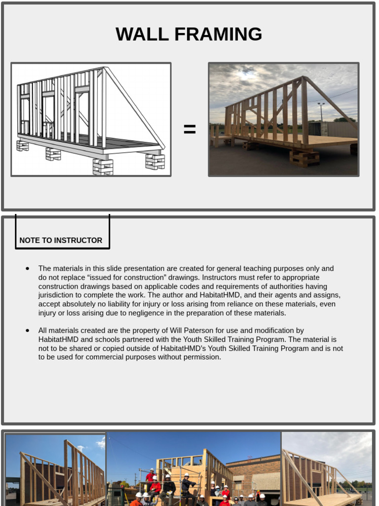 Wall Framing Techniques and Guidelines | PDF | Framing (Construction ...