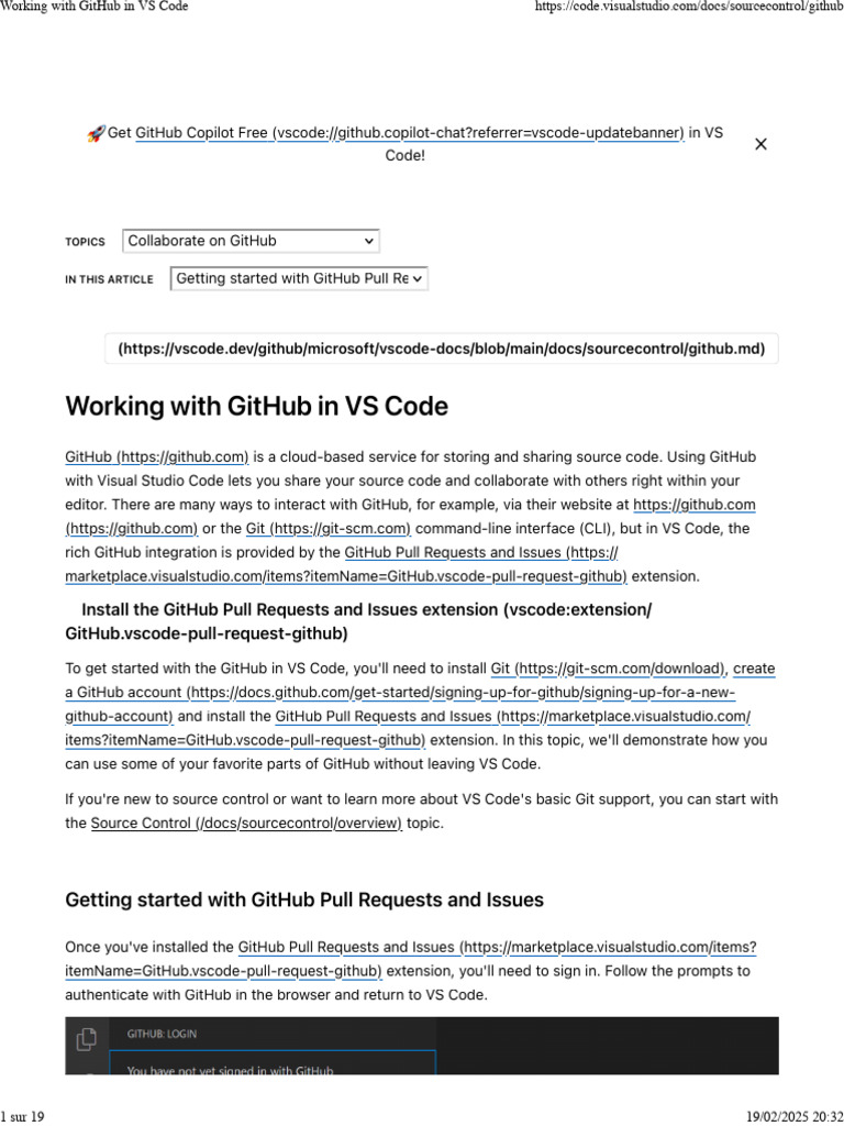 03-Working with GitHub in VS Code | PDF | Version Control | Computer Science