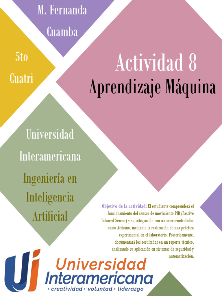 Act8 PIR FernandaCuamba | PDF | Arduino | Sensor