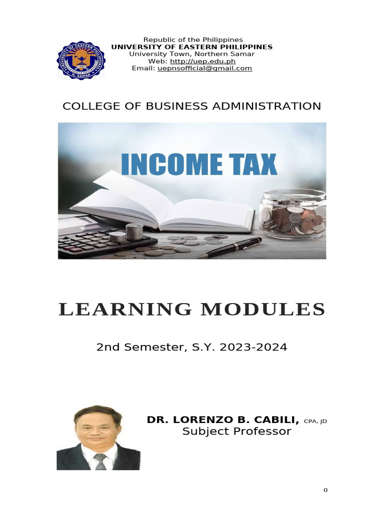 Income Tax Module 5 | PDF | Taxes | Income Tax