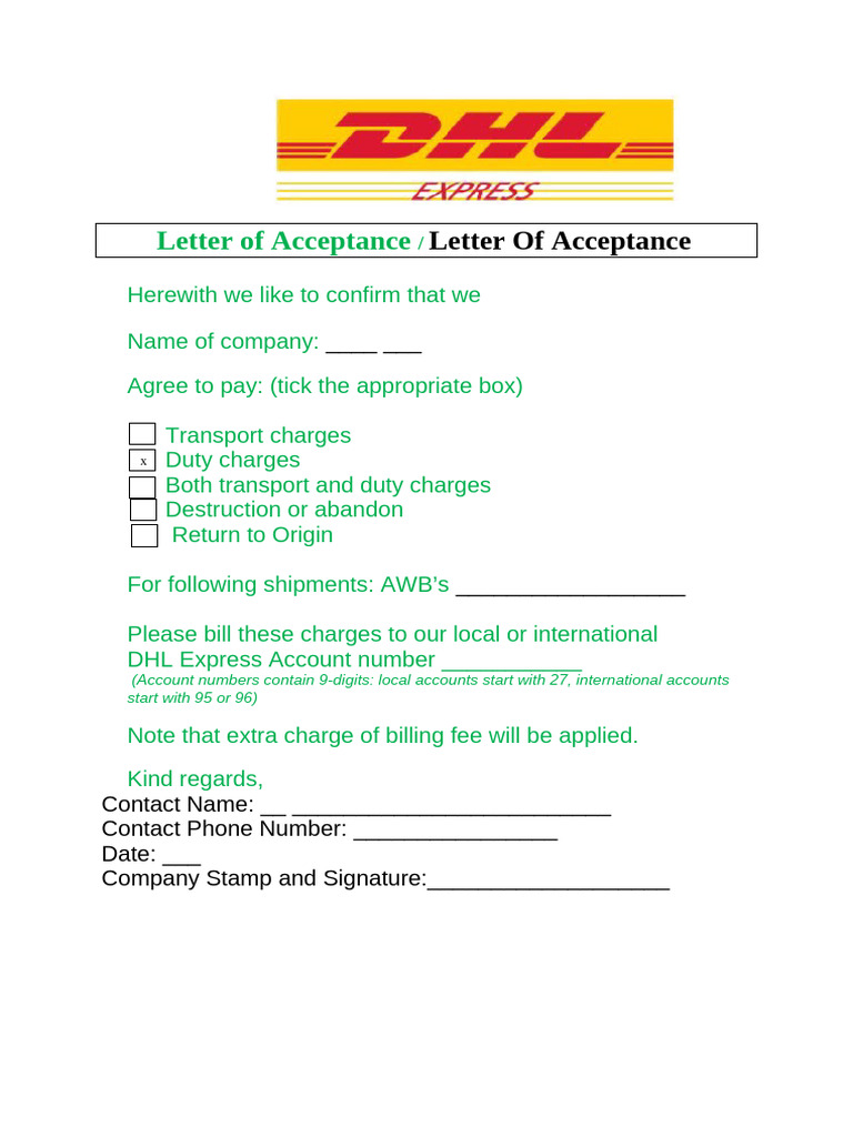 Ejemplo Carta LOA | PDF