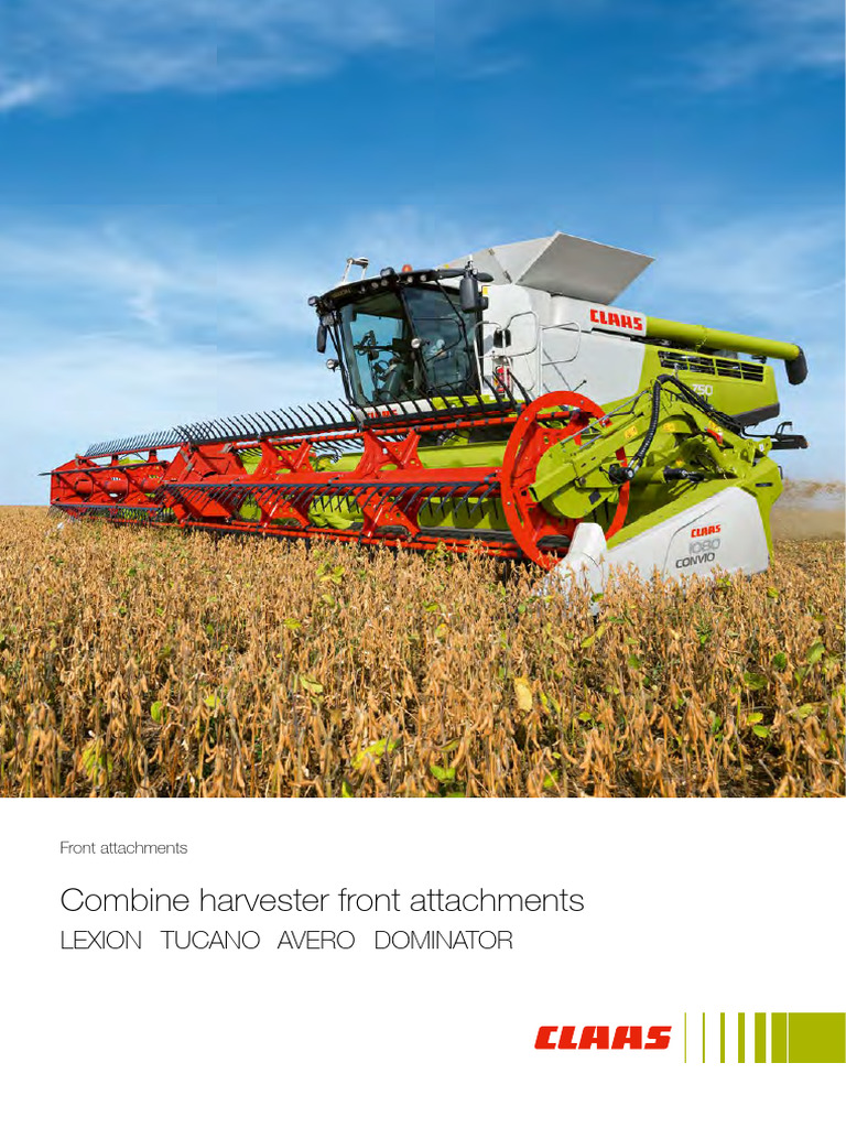 Claas Combine Attachments | PDF | Cereals | Legume