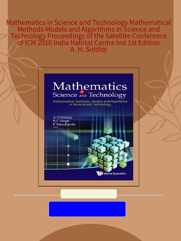[FREE PDF SAMPLE] Mathematics in Science and Technology Mathematical Methods Models and ...
