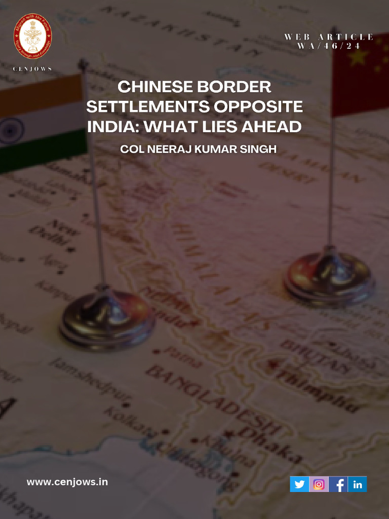 Col Neeraj Kumar Singh Web Article Nov 2024 CENJOWS-1 | PDF | China | World Politics