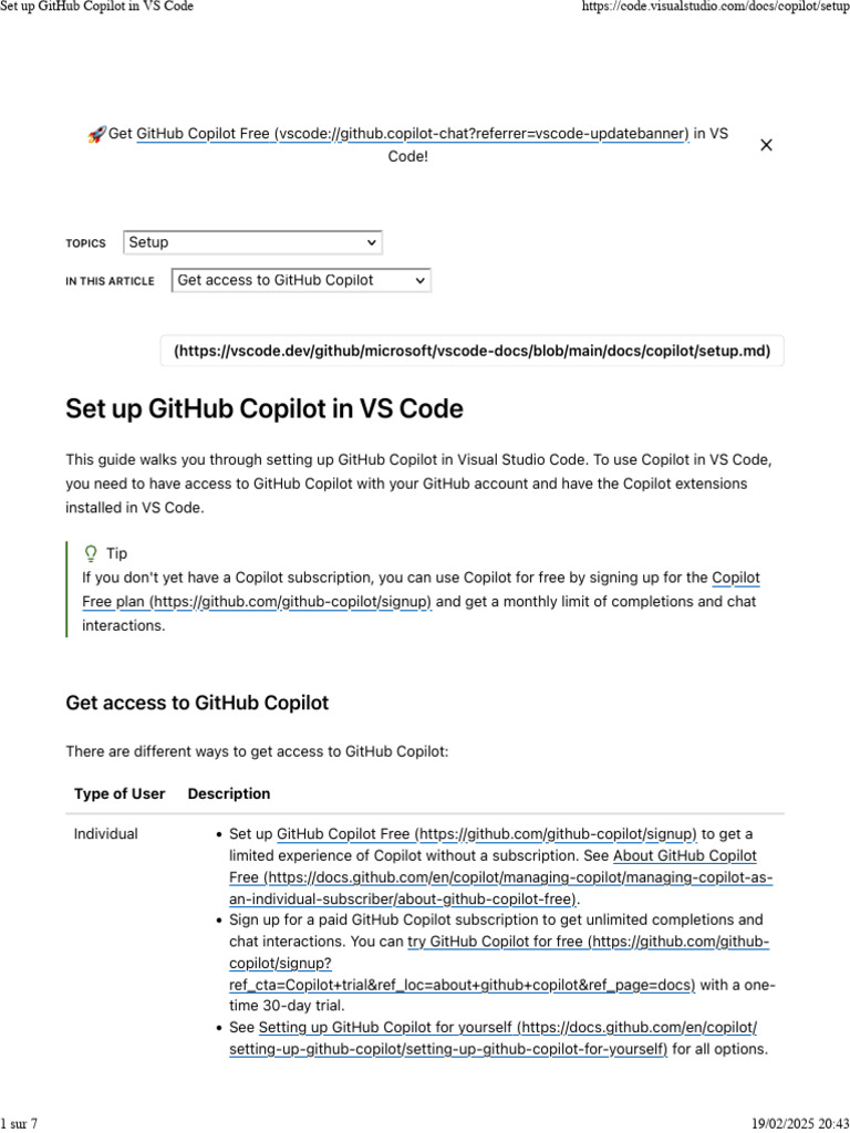 03-Set up GitHub Copilot in VS Code | PDF | Application Software ...