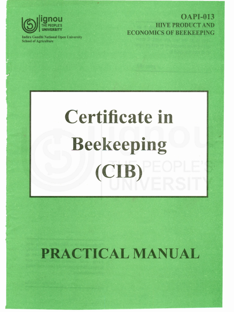OAPI-013-E-Practical Manual | PDF | Beekeeping | Beehive