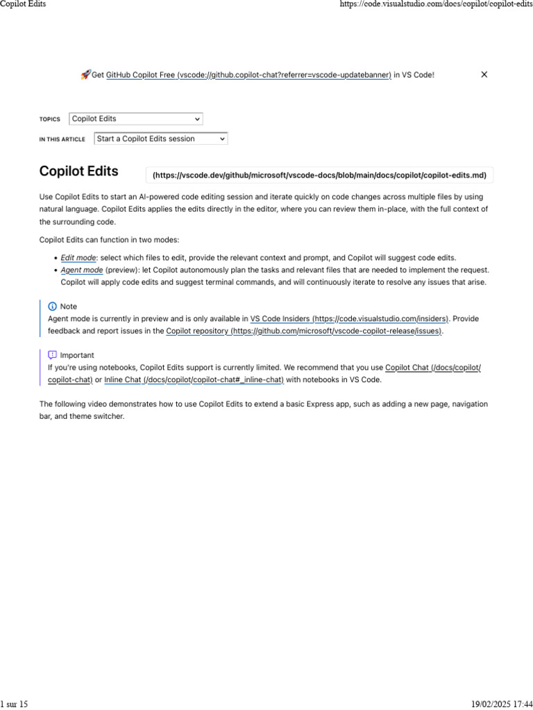07-Copilot Edits | PDF | Software | Computing