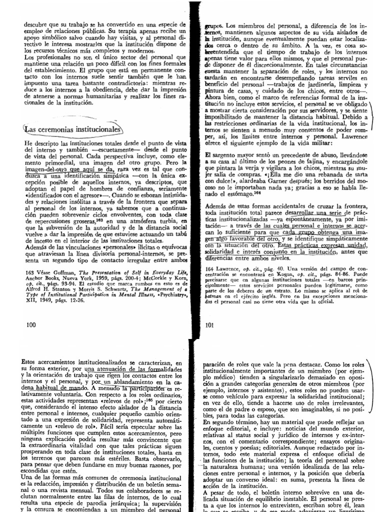 Fragmento_Goffman_Internados | PDF