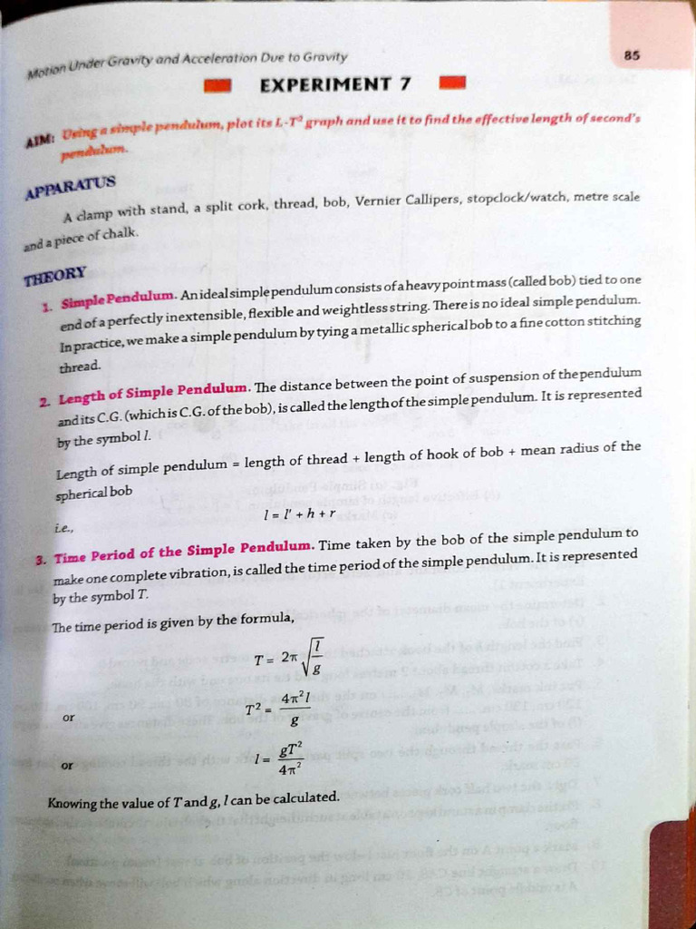 Experiment - 6 Physics 11 | PDF