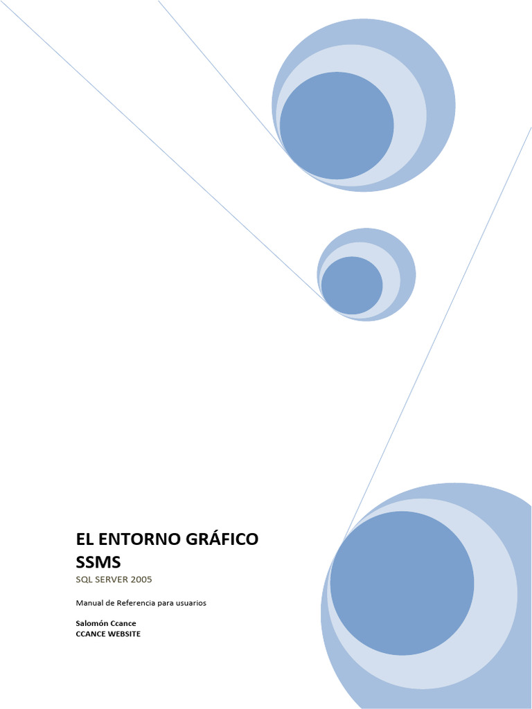 SQL Server Cap1 Entorno Grafico Ssms - Pdf#pagemode Thumbs&toolbar 0 | PDF | Servidor SQL de ...