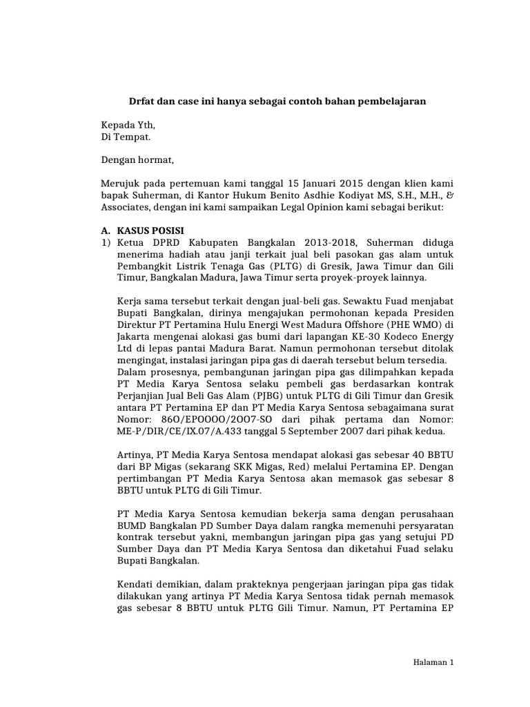 Contoh Legal O | PDF