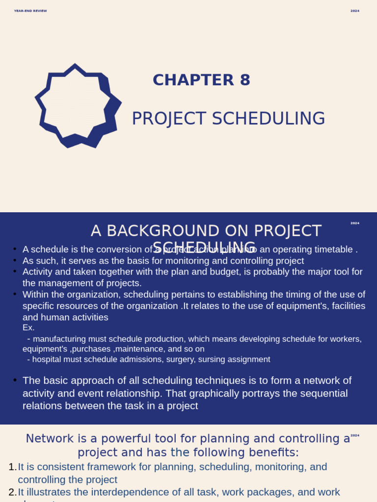 CHAPTER 8 PROJECT SCHEDULING | PDF | Applied Mathematics