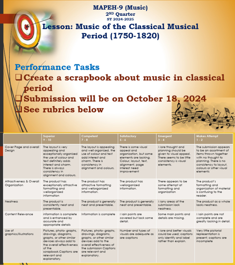 Classical Music Scrapbook Project Guide | PDF | Page Layout | Graphics