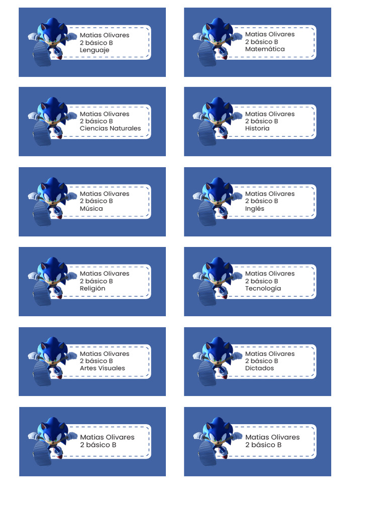 Stickers Cuadernos Mati | PDF | Science