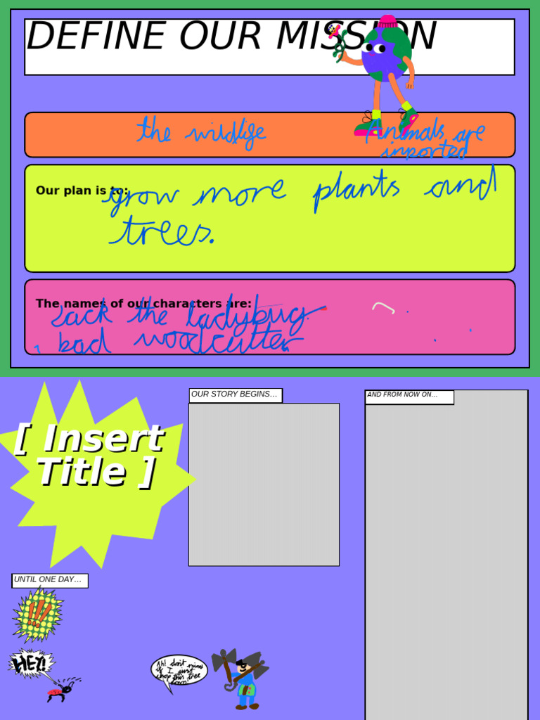 Workshop Create Comics Planet Earth ActivityTemplate Final en-UK | PDF