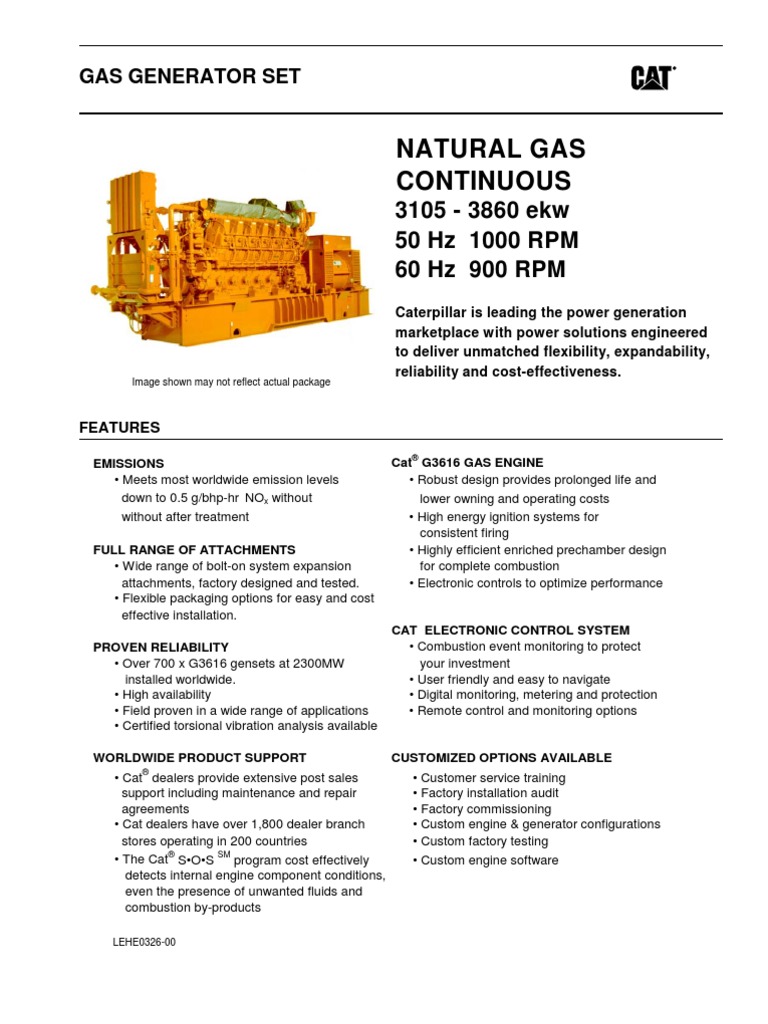 Cat 3616 (50-60hz) - Jul | PDF | Internal Combustion Engine | Turbocharger