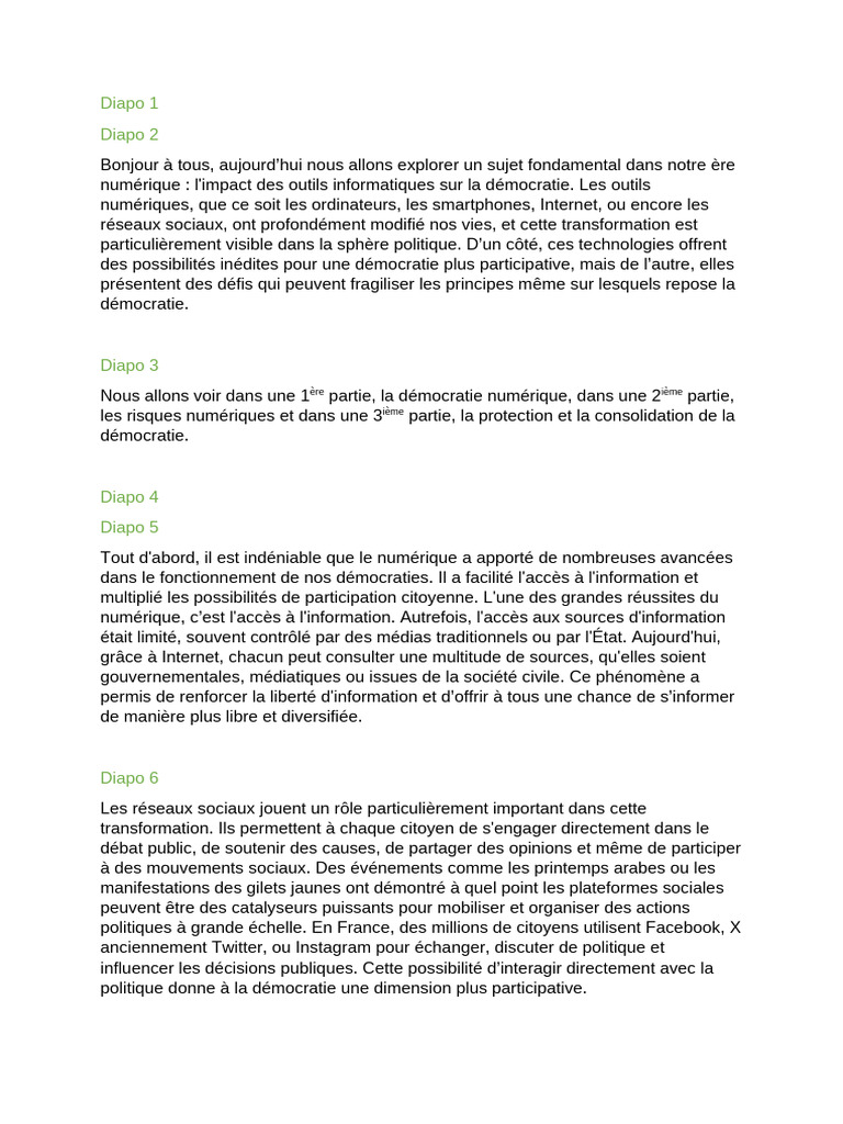 Texte final | PDF | Démocratie | Idéologies politiques