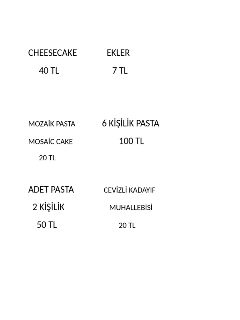 Belge Tatli | PDF