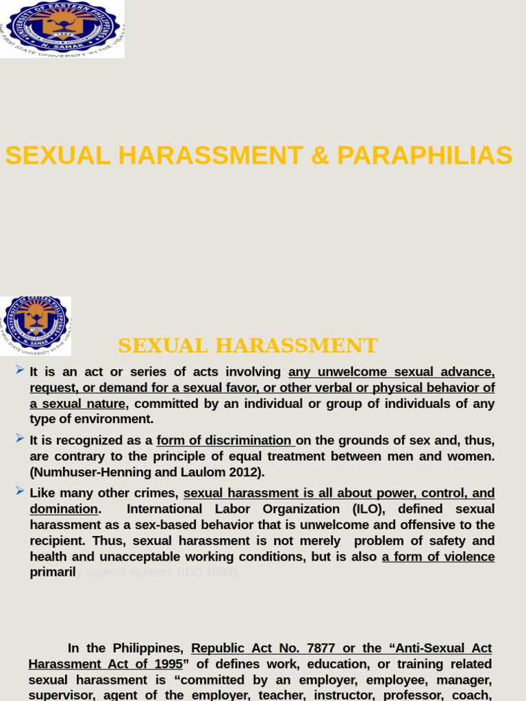 Sexual Harassment Module | PDF | Sexual Harassment | Mammalian Sexuality