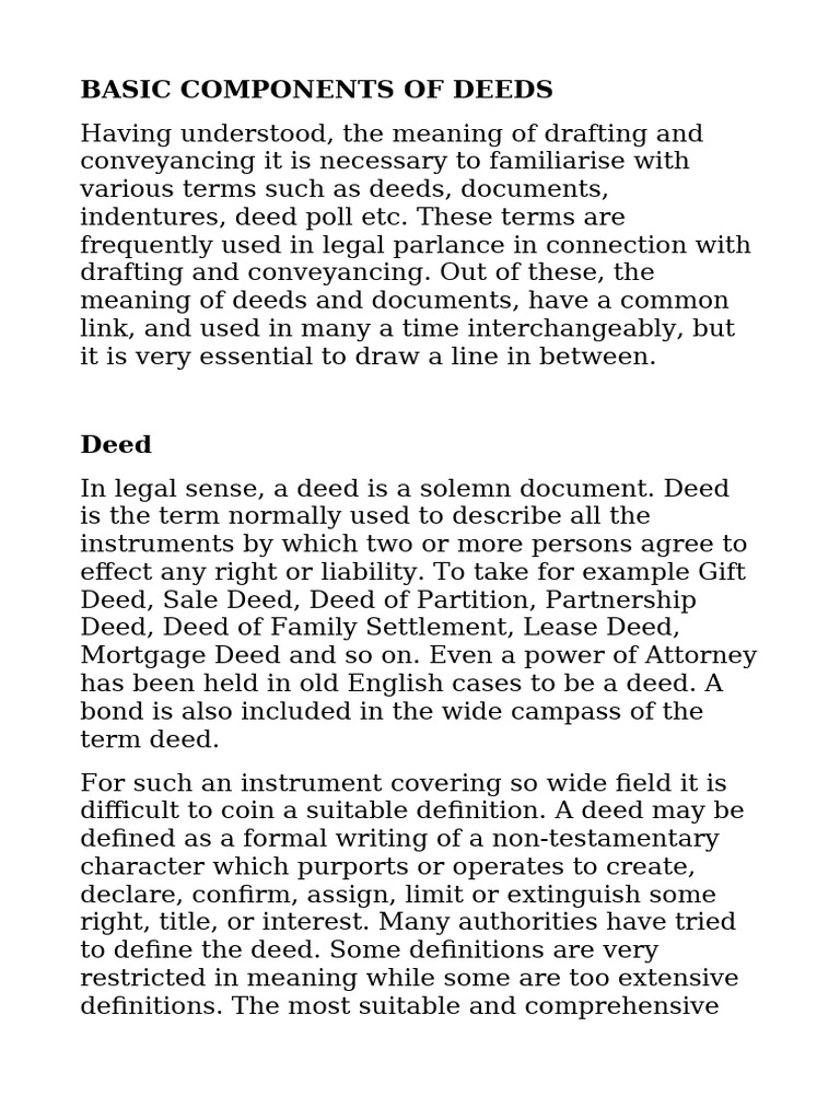 C and D Drafting | PDF | Deed | Negotiable Instrument