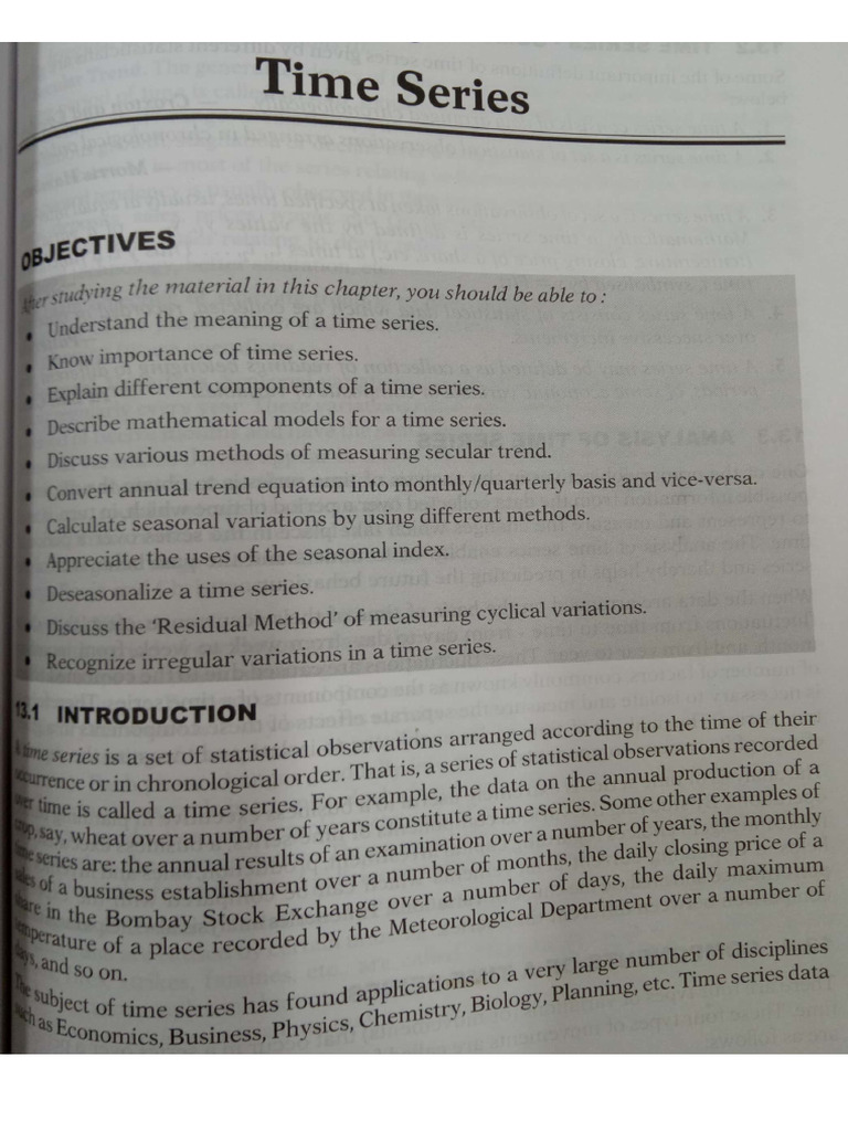 Time Series-Graphic Method | PDF